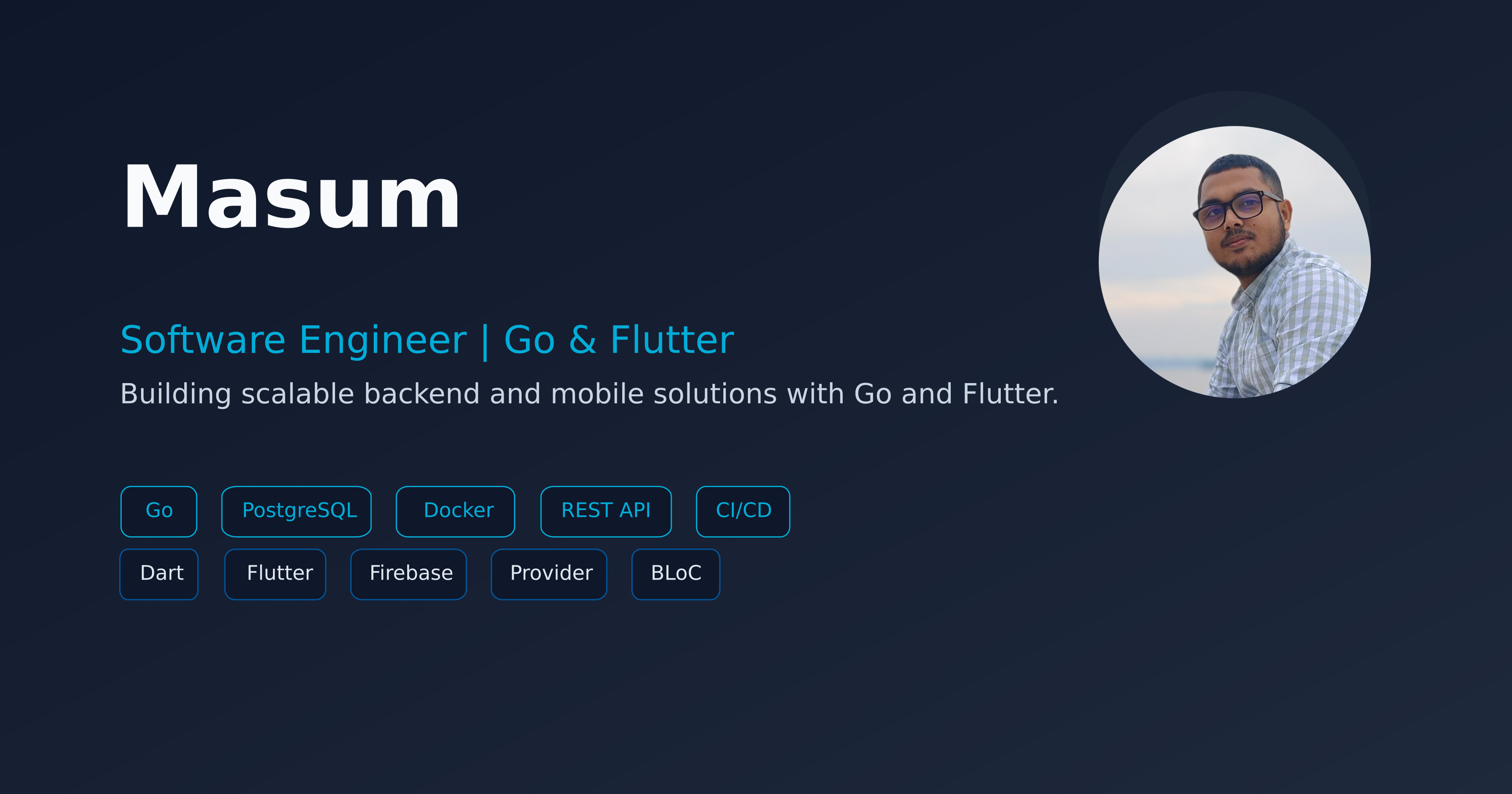 Abdullah al Masum - Software Engineer | Flutter & Go | Software Engineer | dev-masum